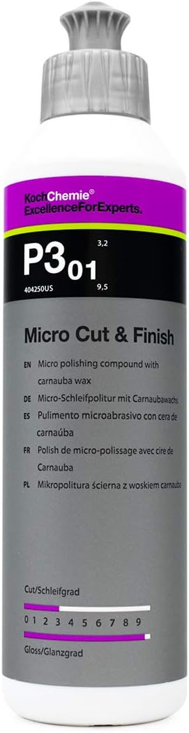 Micro Cut & Finish Polishing Compound with Carnauba Wax P3.01 250 ML ...